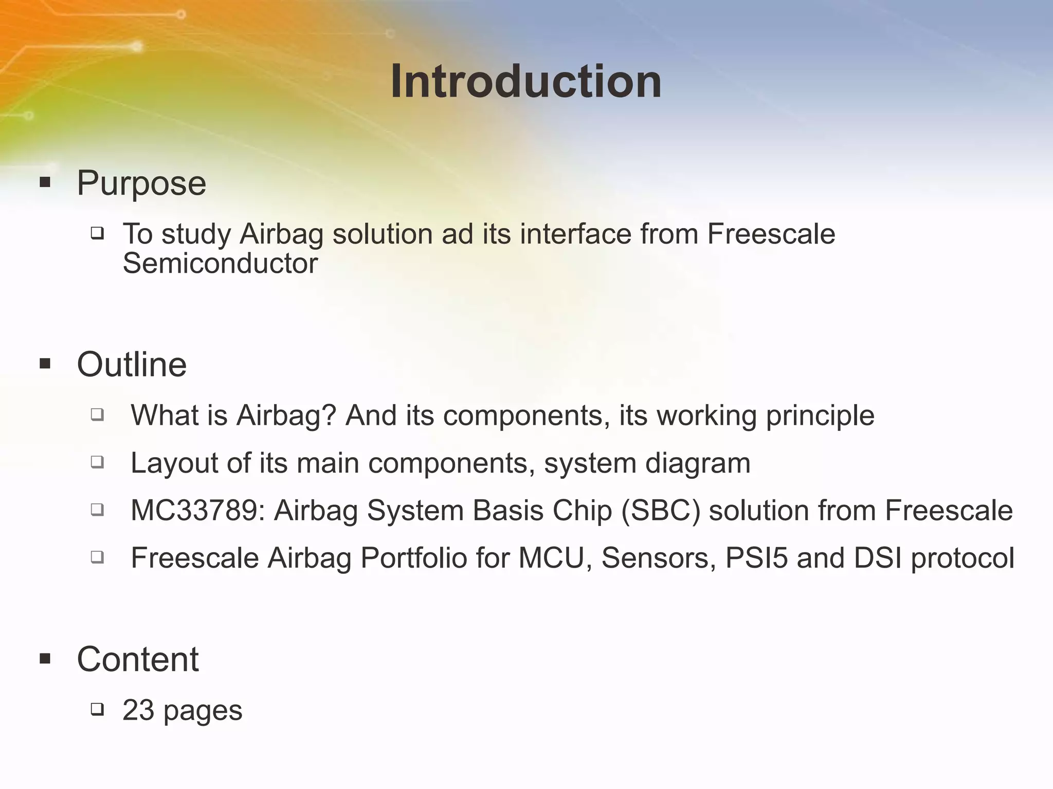 Automotive Airbag Solution from Freescale | PPT