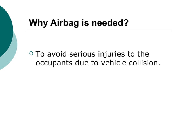 Airbag inflation system | PPT