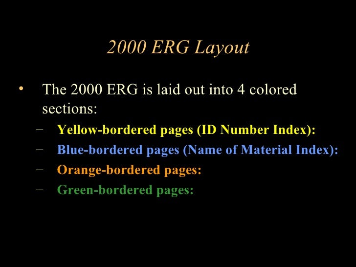 👍 Erg safety recommendations color. The ERG Basics: 2016 Emergency ...