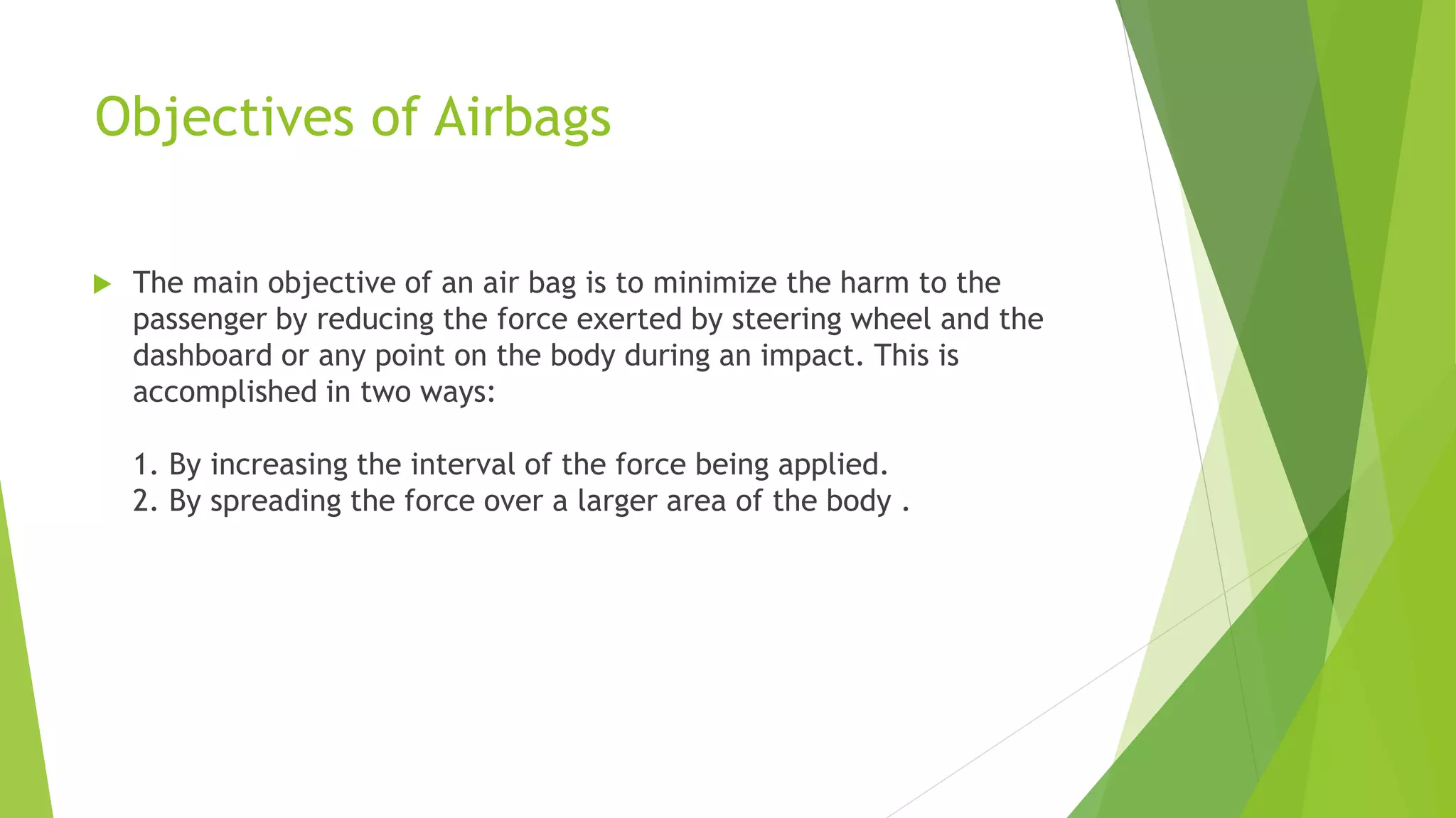 Airbags and it’s role in safety | PPT