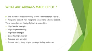 Airbags and it’s role in safety | PPT