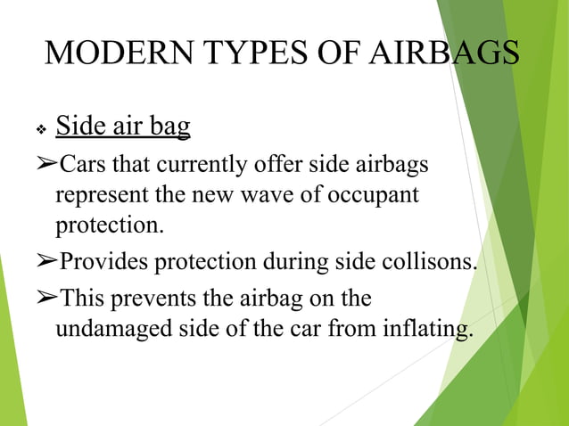 Airbags in automobile void new.pptx | Auto Safety Technologies | Auto Technology