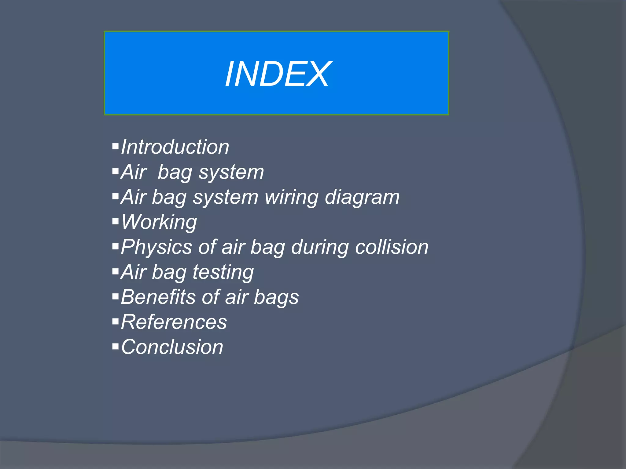 Air bags in car for | PPT