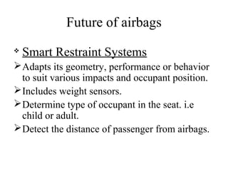 Airbags ppt | PPT