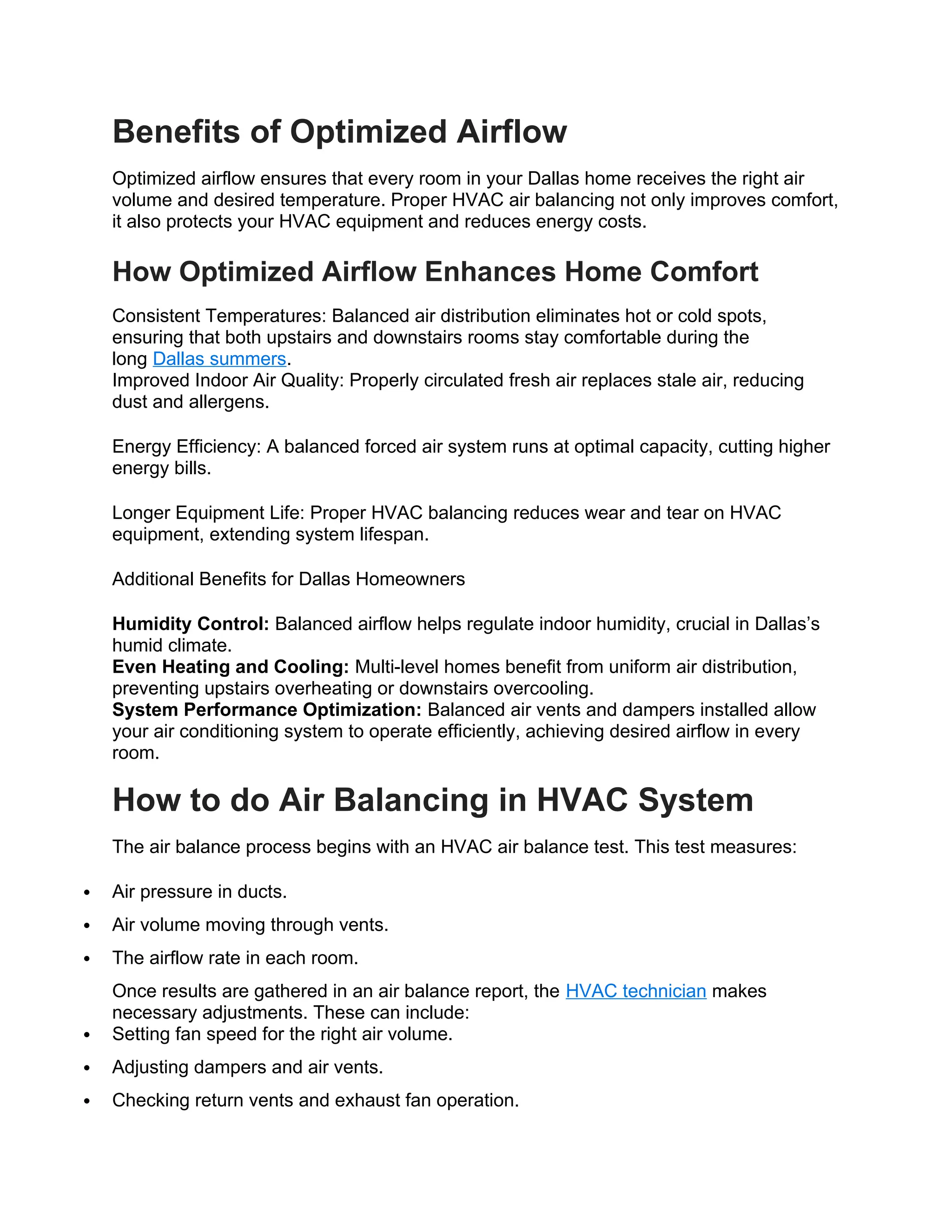Air Balancing in HVAC Systems: How It Works and Why It Matters | DOCX