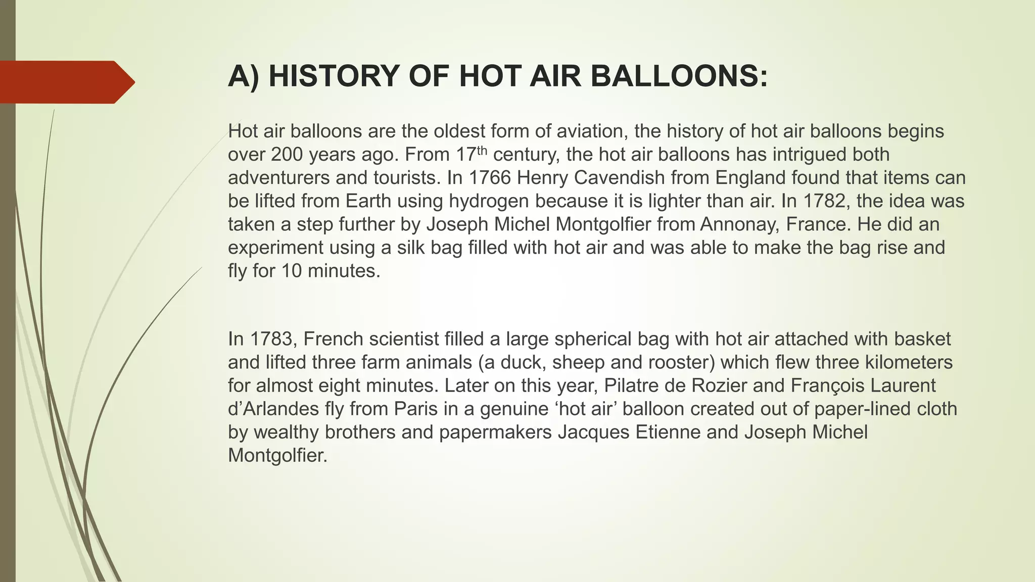 Air Balloons (Aviation).pptx | Air Travel | Travel Type