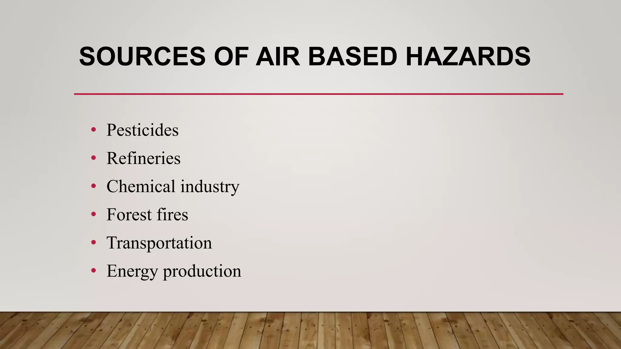 Air based hazard | PPTX