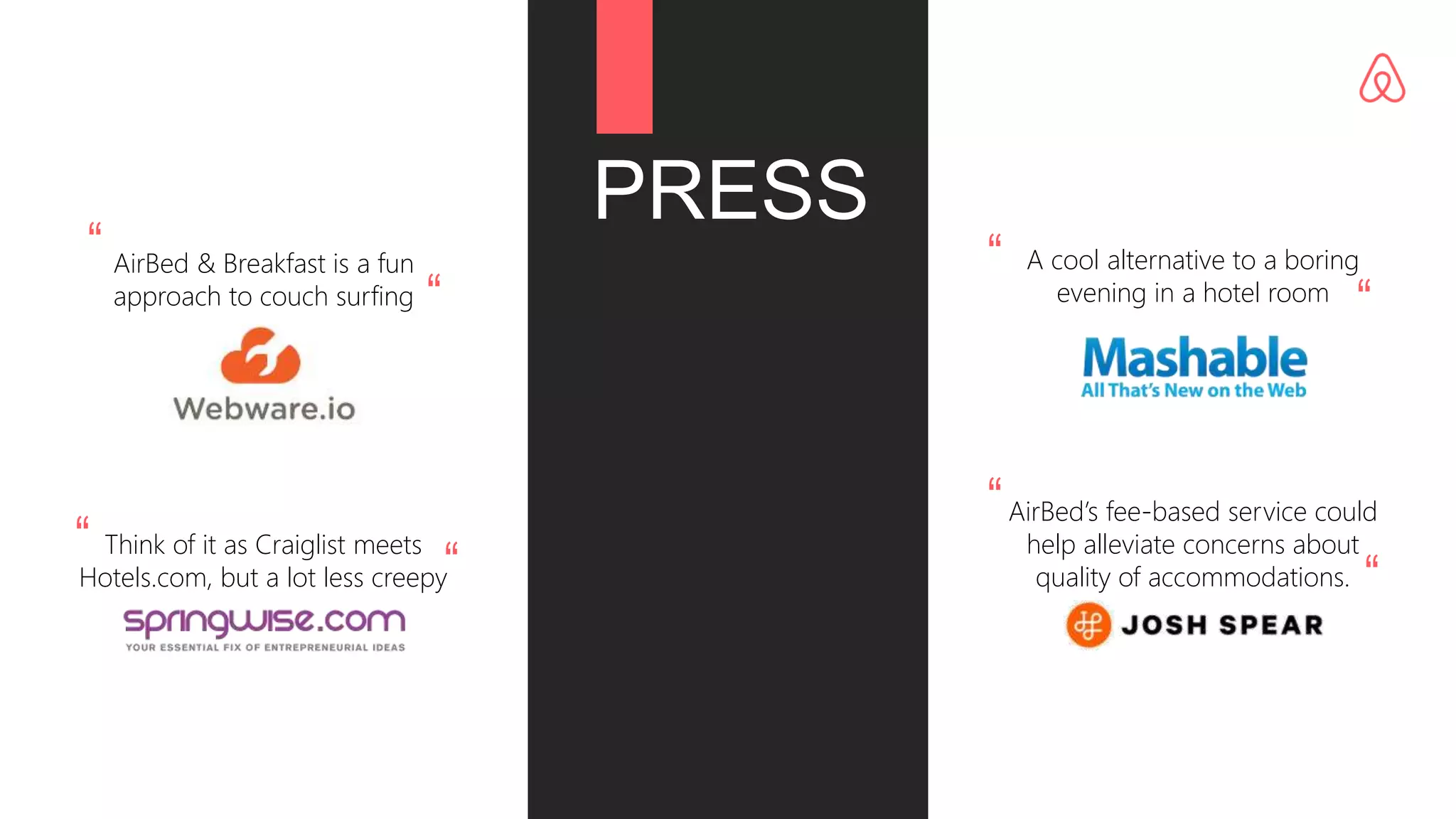 AIRBNB presentation design portfolio by Bikinslide com | PPT