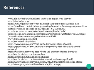 Technology stack behind Airbnb | PPT