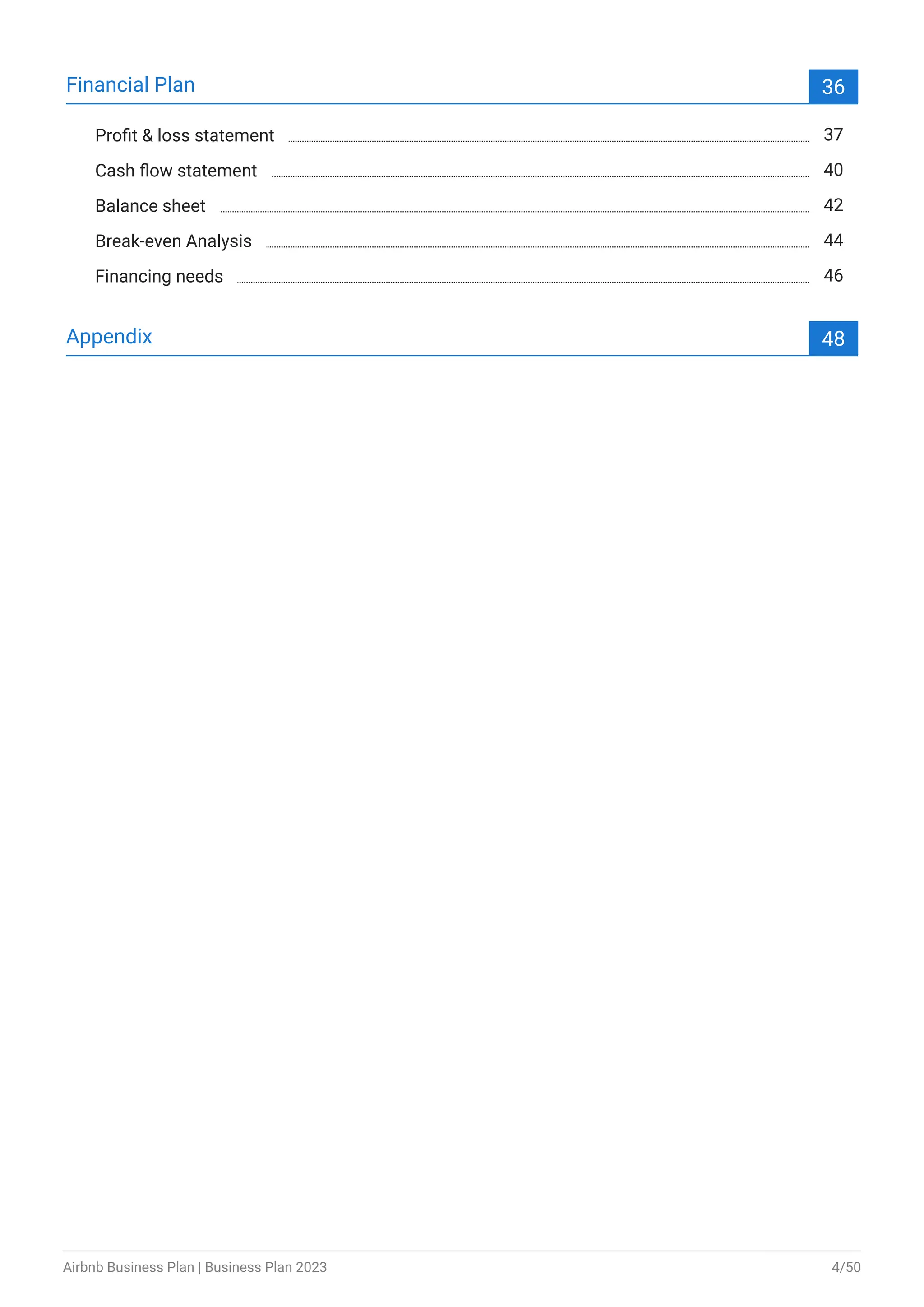 Airbnb Business Plan Example | Upmetrics | PDF
