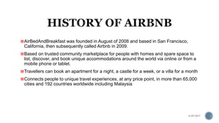 Airbnb Malaysia Moving Forward | PPT