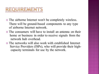 Airborne-Internet-ppt.pptx for the seminar | PPTX