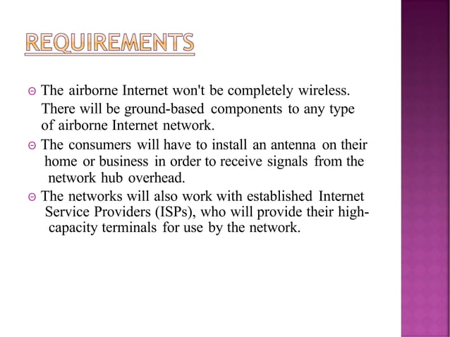 Airborne-Internet-ppt.pptx for the seminar | PPTX