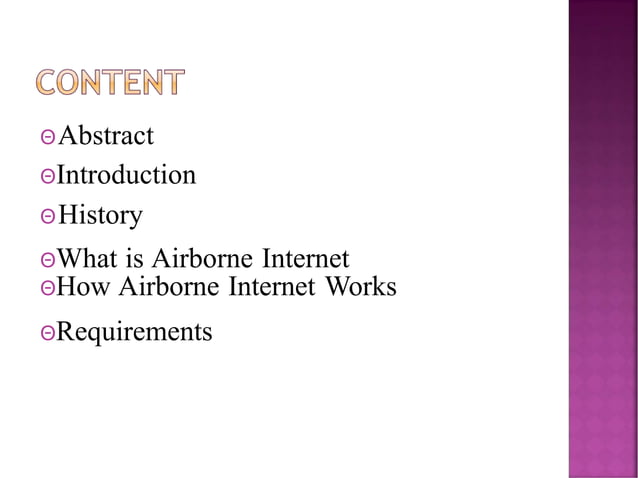 Airborne-Internet-ppt.pptx for the seminar | PPTX