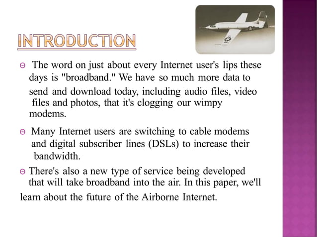 Airborne-Internet-ppt.pptx for the seminar | PPTX