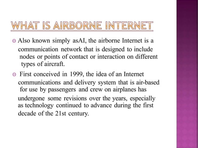 Airborne-Internet-ppt.pptx for the seminar | PPT | Free Download
