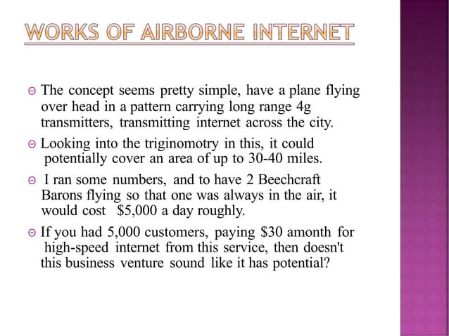 Airborne-Internet-ppt.pptx for the seminar | PPTX