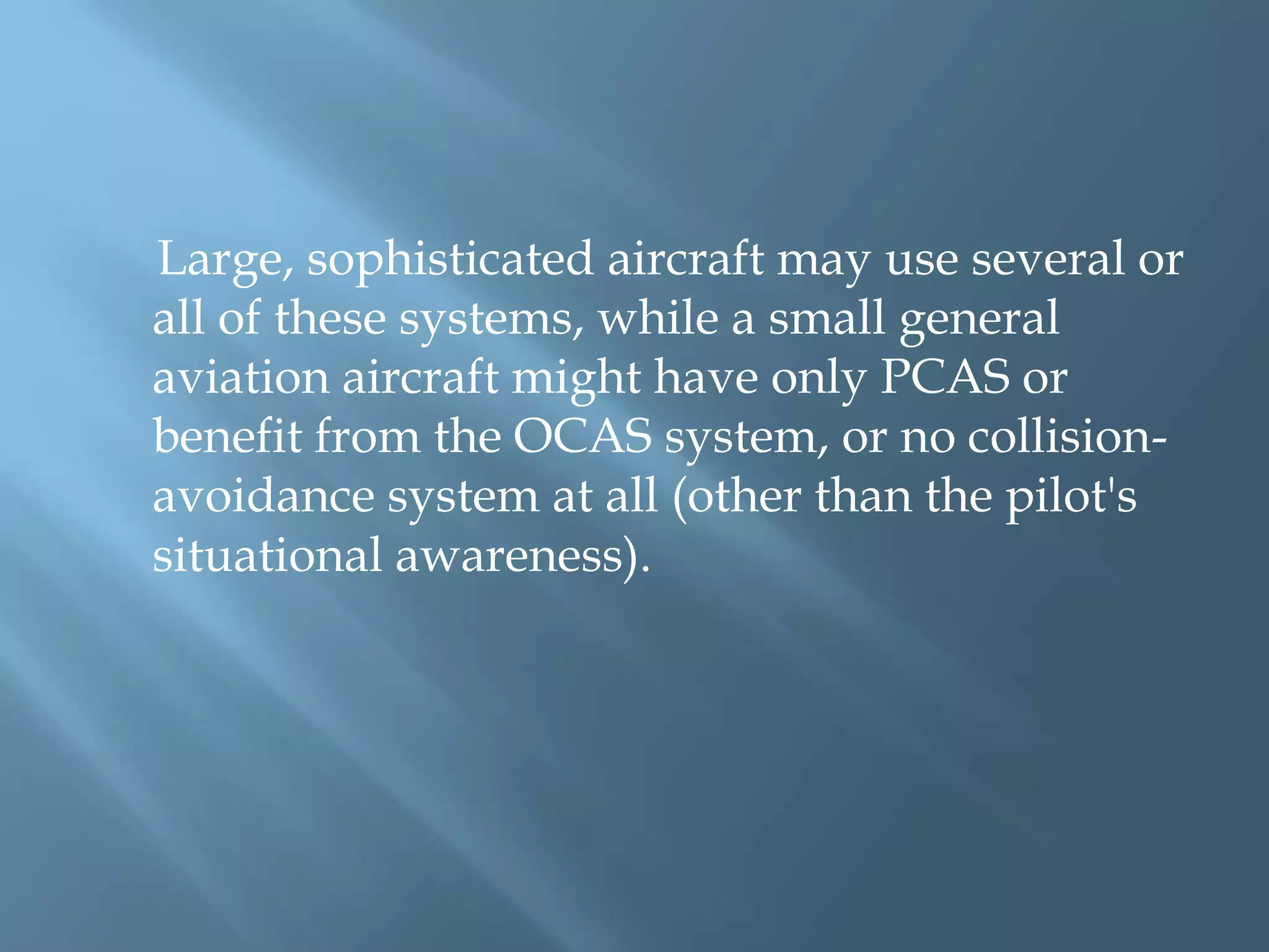Airborne collision avoidance system | PPTX
