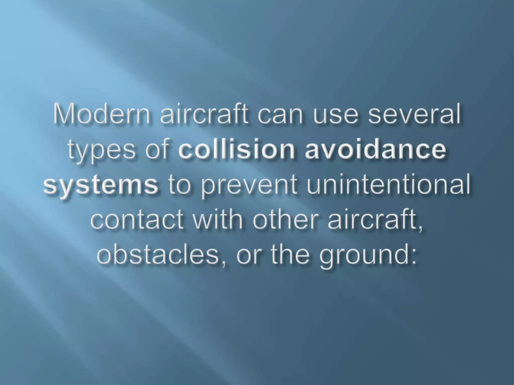 Airborne collision avoidance system | PPTX
