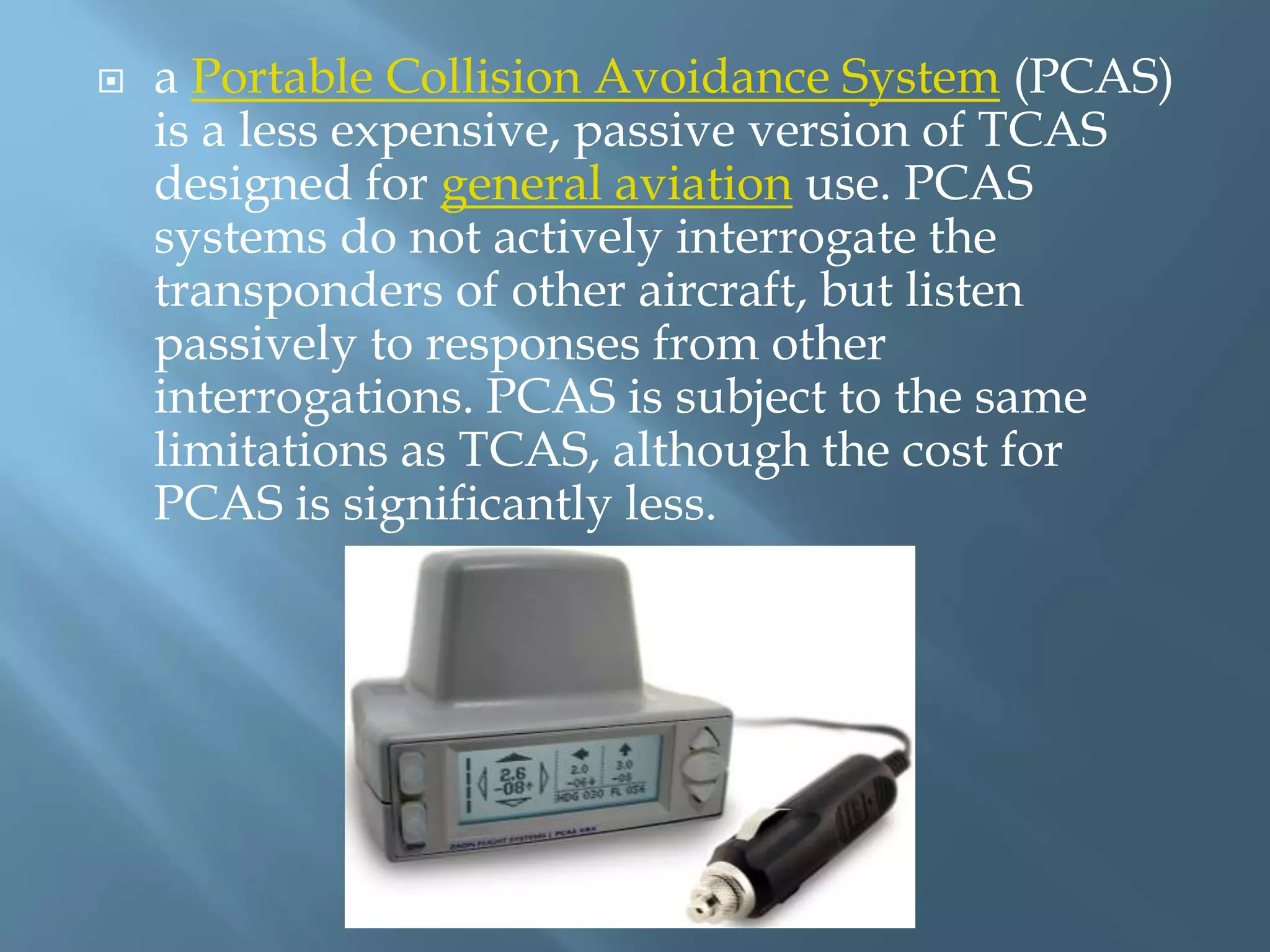 Airborne collision avoidance system | PPTX