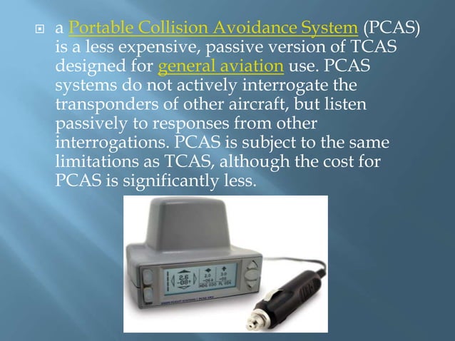 Airborne collision avoidance system | PPT