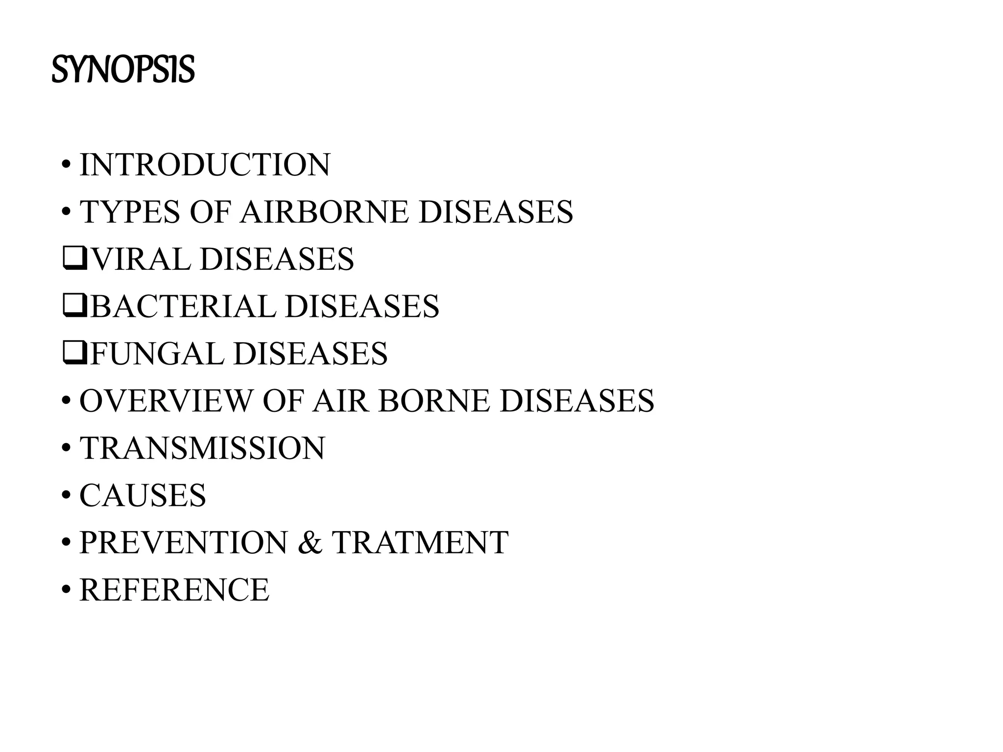 Airborne diseases | PPTX