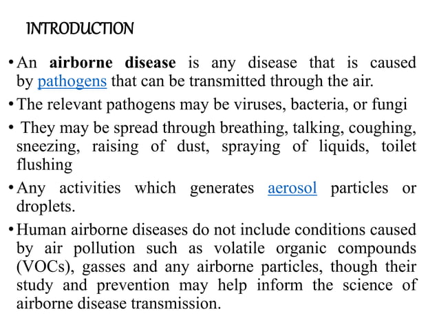 Airborne diseases | PPTX | Infectious Diseases | Diseases and Conditions