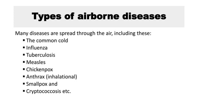 Airborne diseases | PPTX