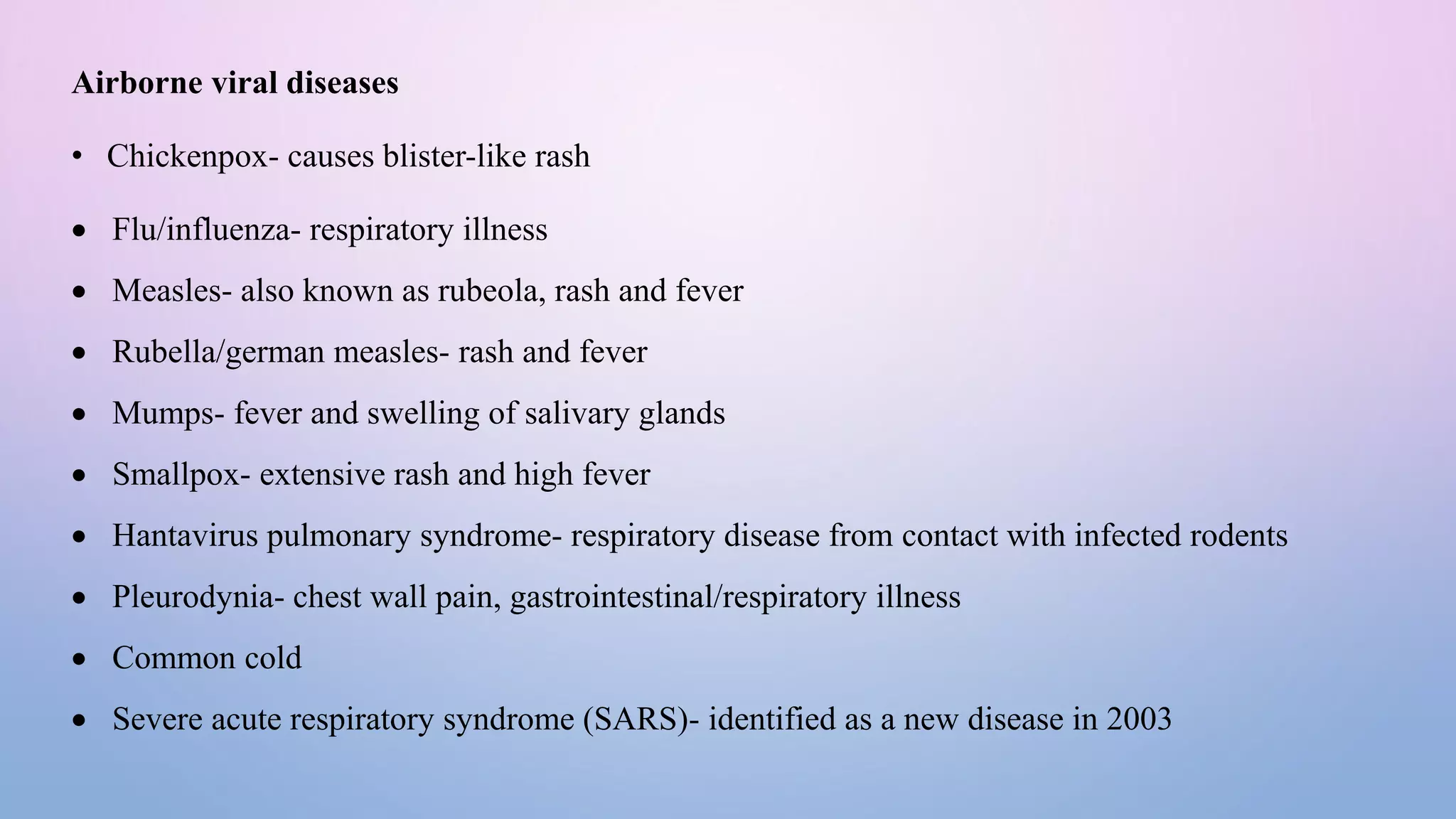 Airborne diseases | PDF