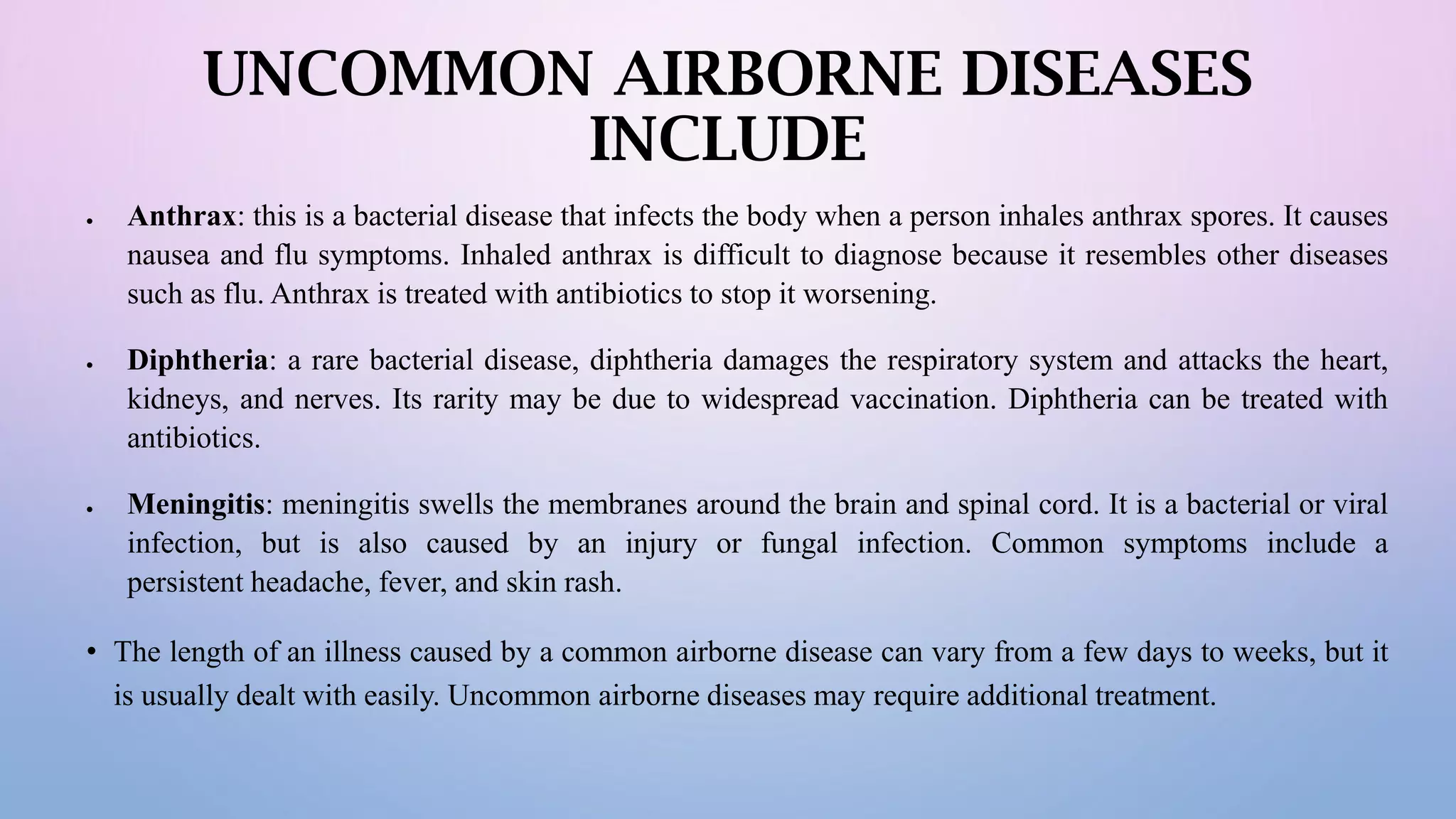 Airborne diseases | PDF