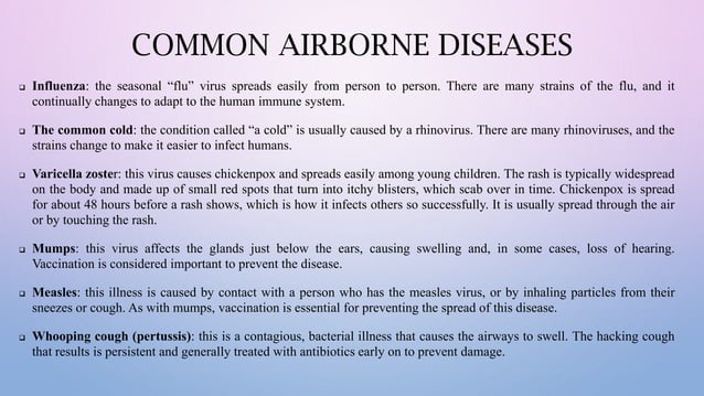 Airborne diseases | PDF | Infectious Diseases | Diseases and Conditions