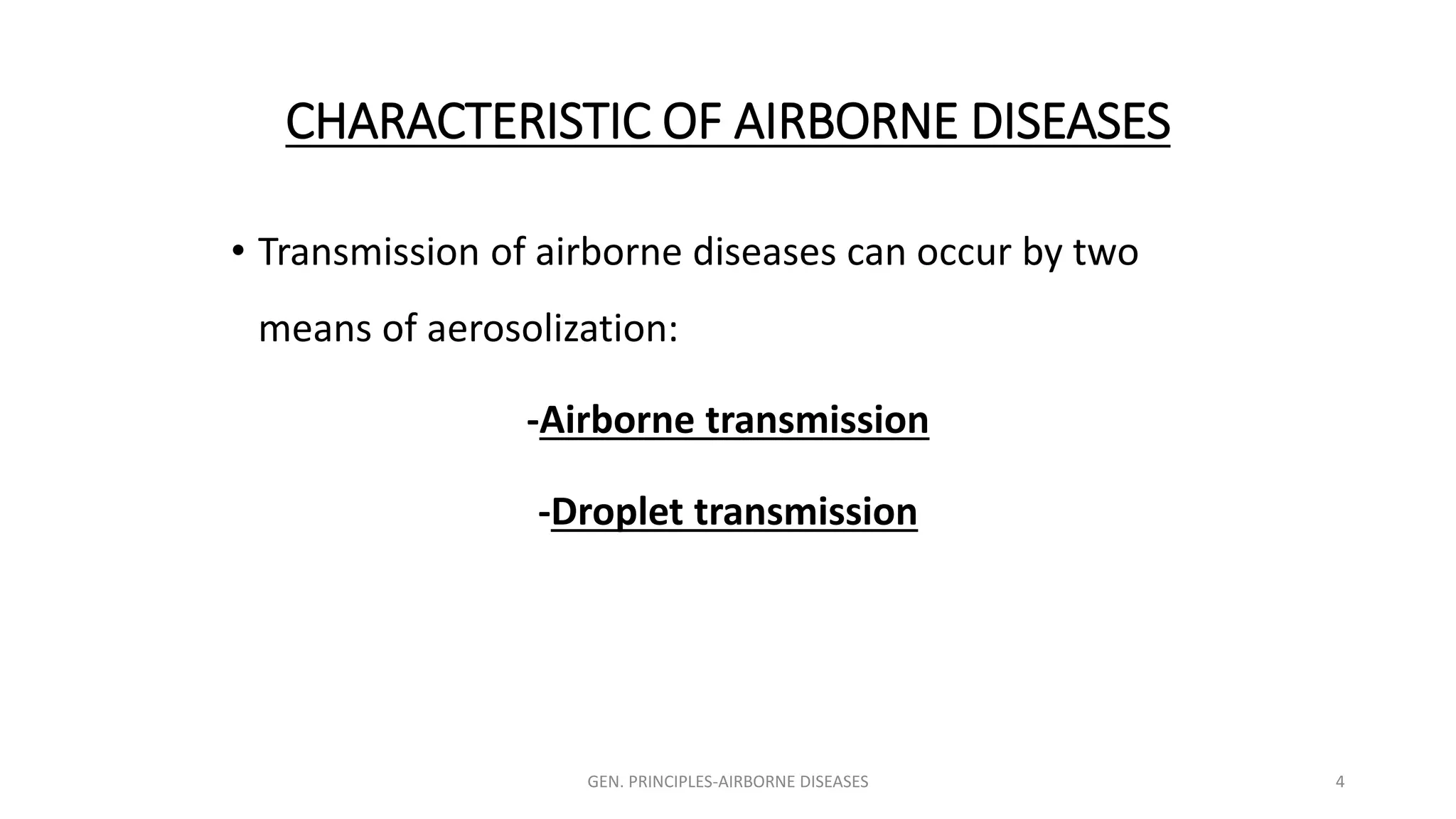 Airborne diseases | PPTX