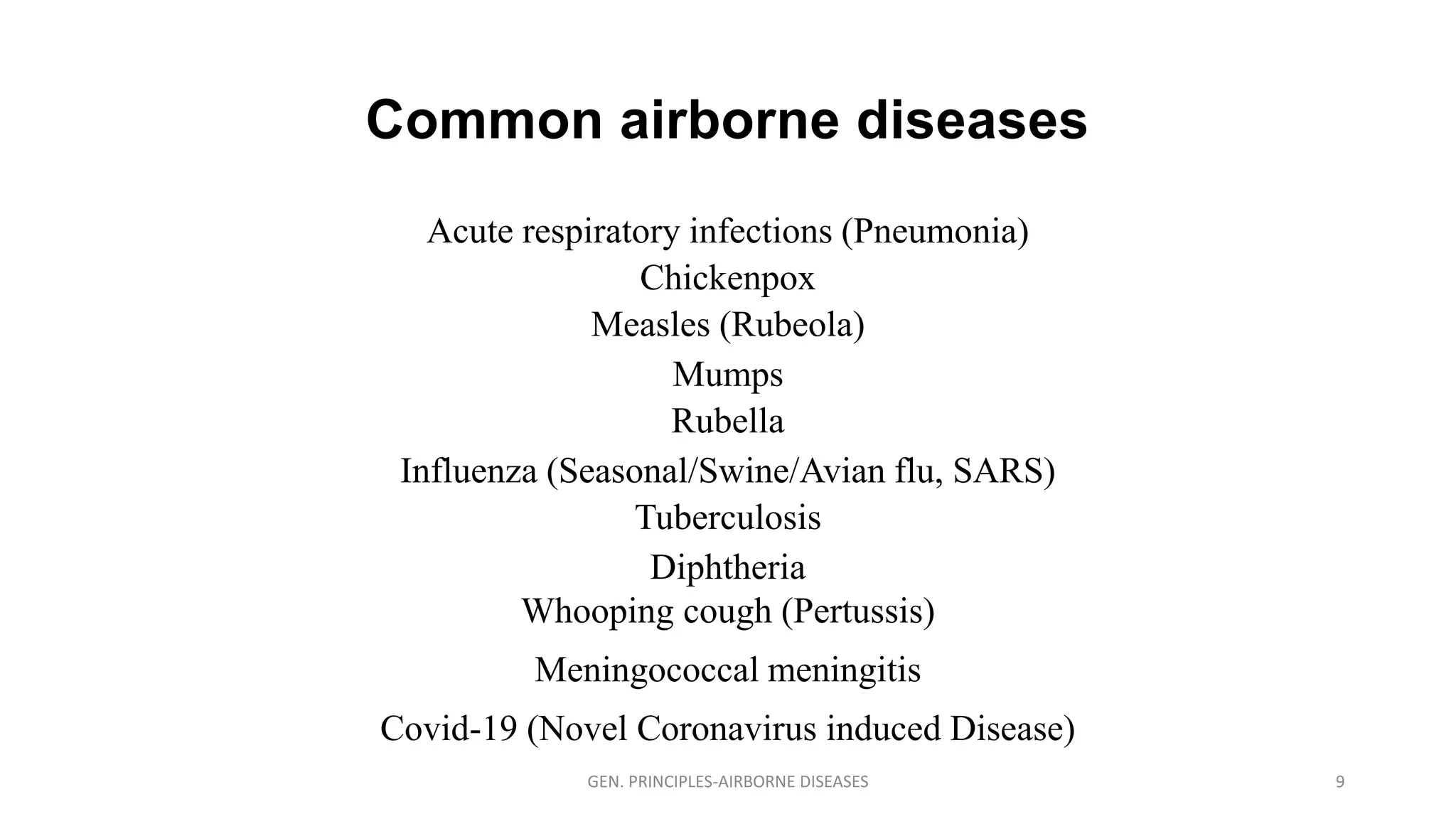 Airborne diseases | PPTX