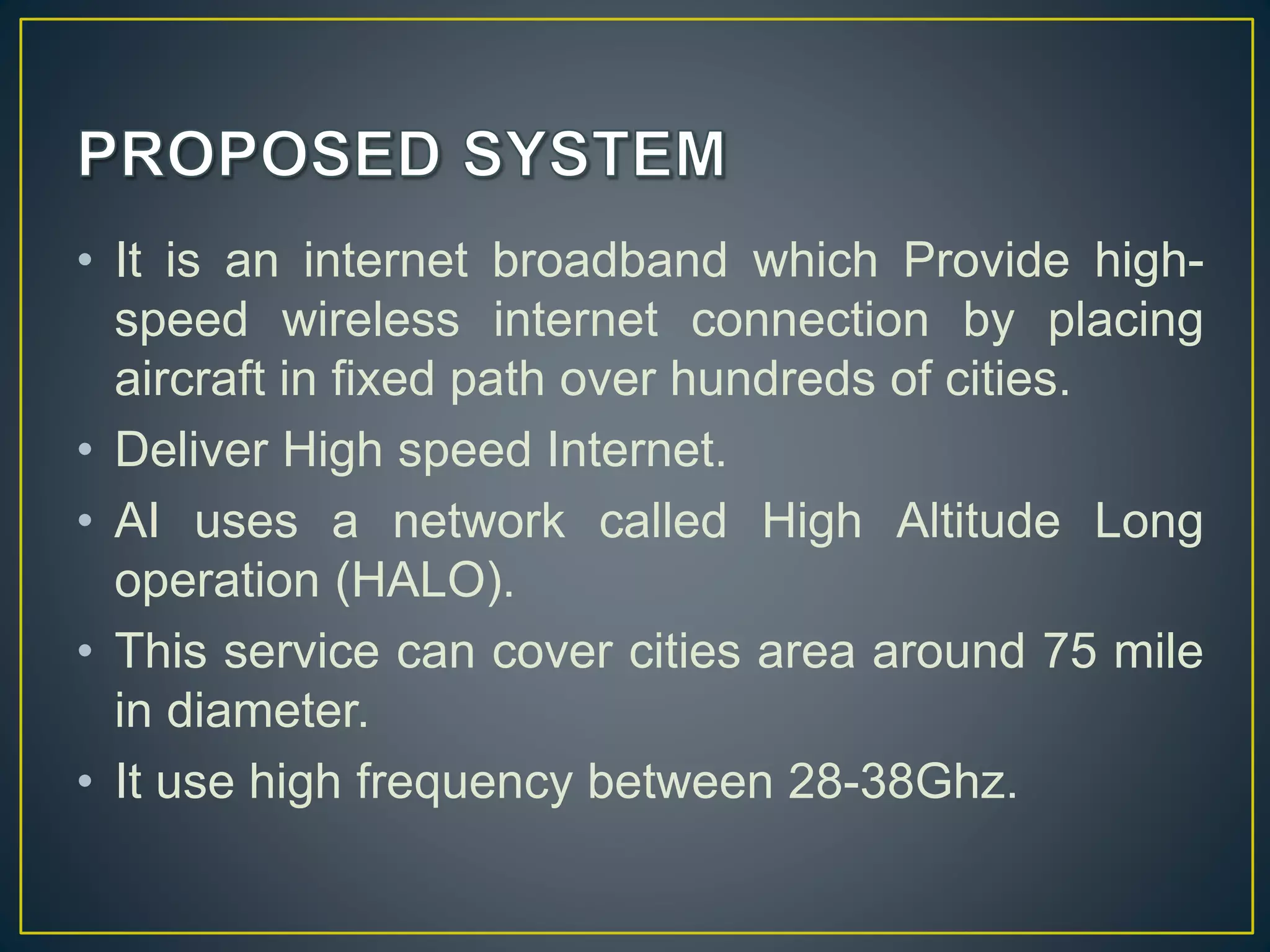 Airborne internet | PPTX | Computer Networking | Computing