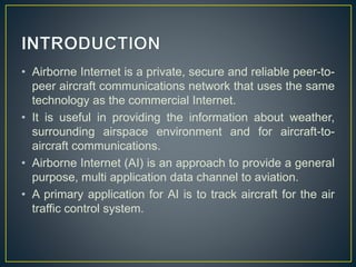 Airborne internet | PPTX | Computer Networking | Computing