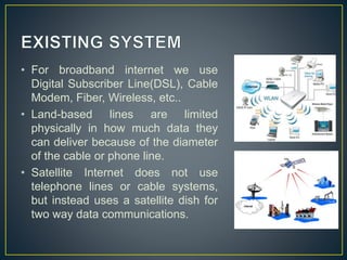 Airborne internet | PPTX | Computer Networking | Computing