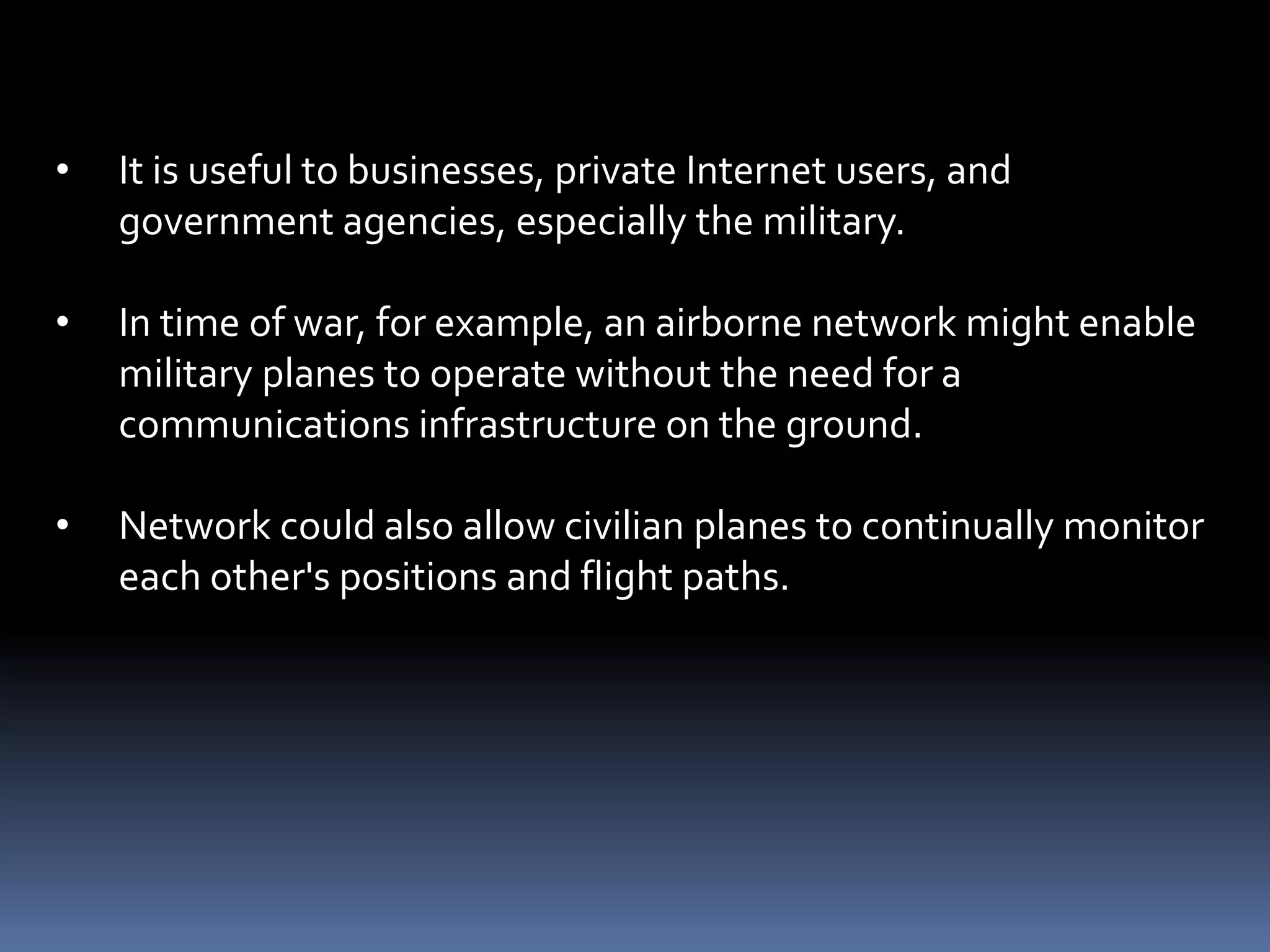 Airborne internet | PPTX
