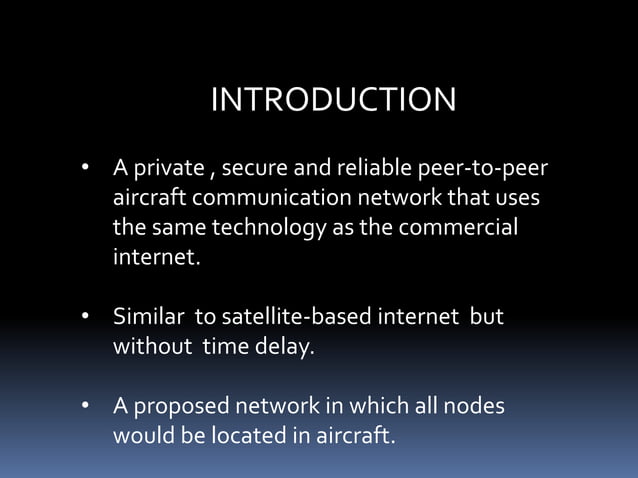 Airborne internet | PPTX | Computer Networking | Computing