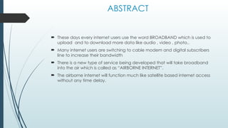 AIRBORNE INTERNET and the uses of it.pptx