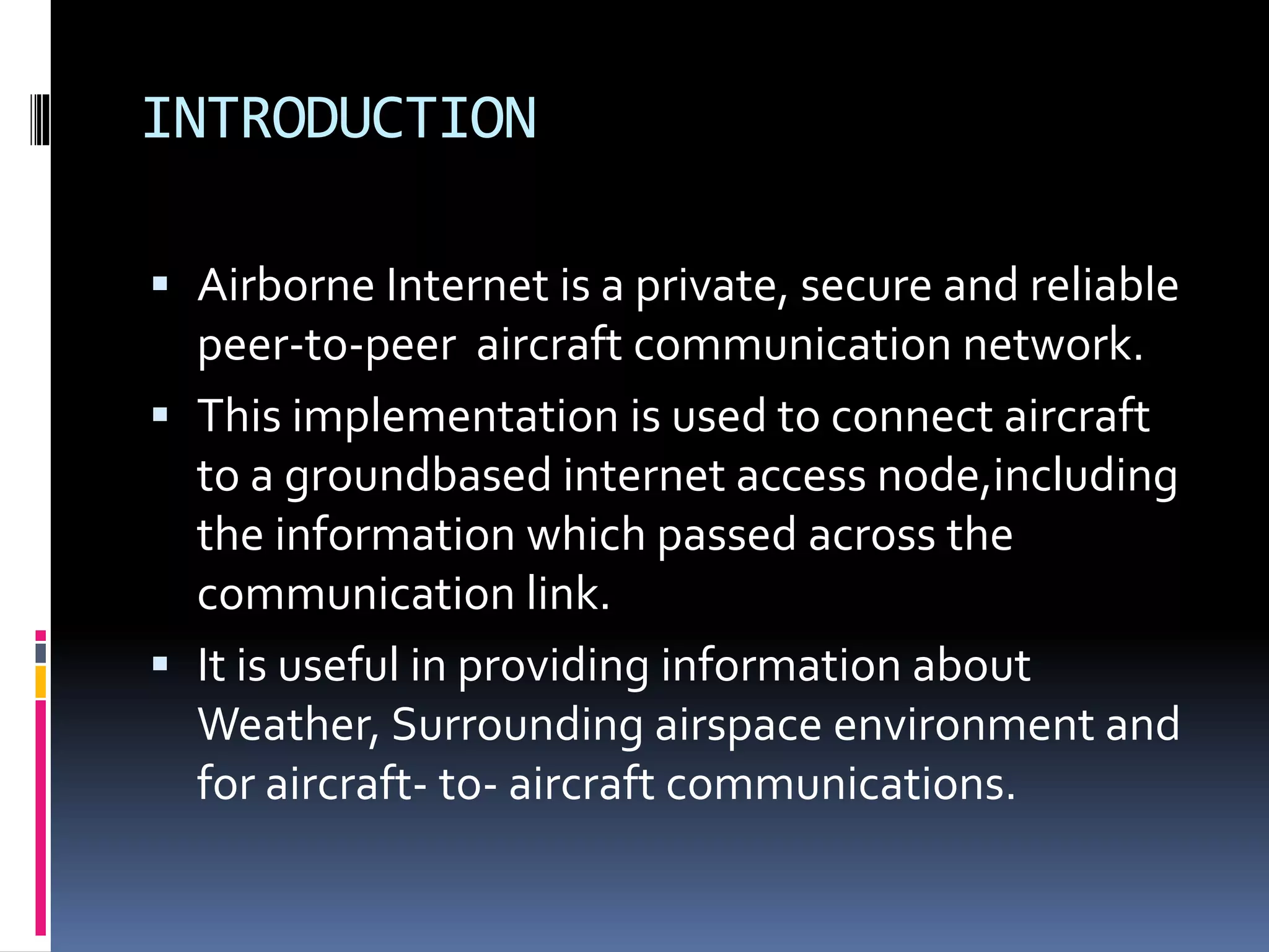 Airborne internet by V.DINESH KUMAR KSRCT | PPT