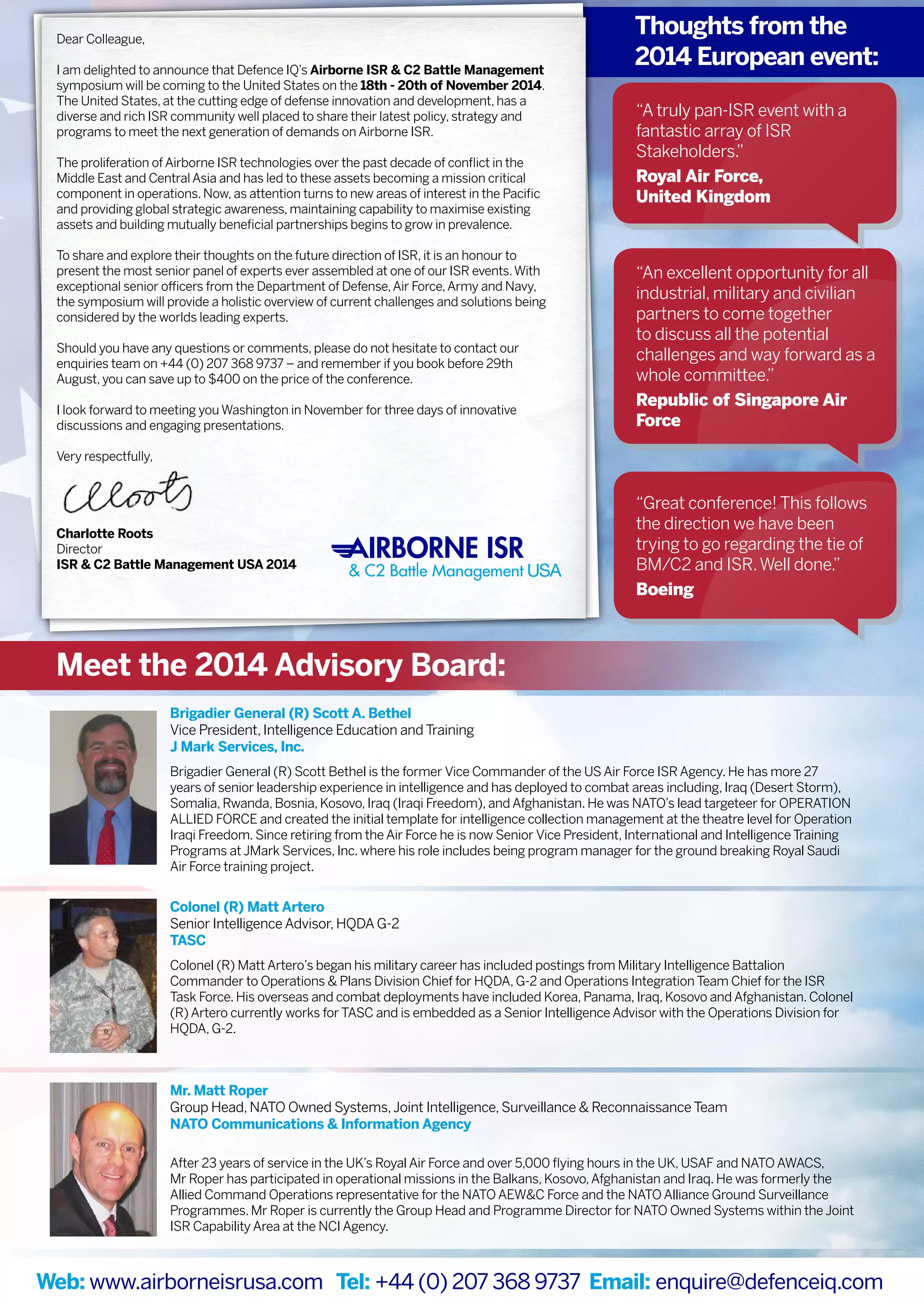 Airborne ISR & C2 Battle Management USA 2014 | PDF