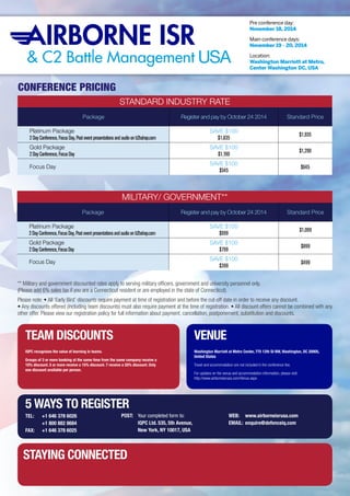 Airborne ISR & C2 Battle Management USA 2014 | PDF | Defense Industry ...