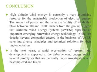 Airborne wind energy system ppt | PPTX