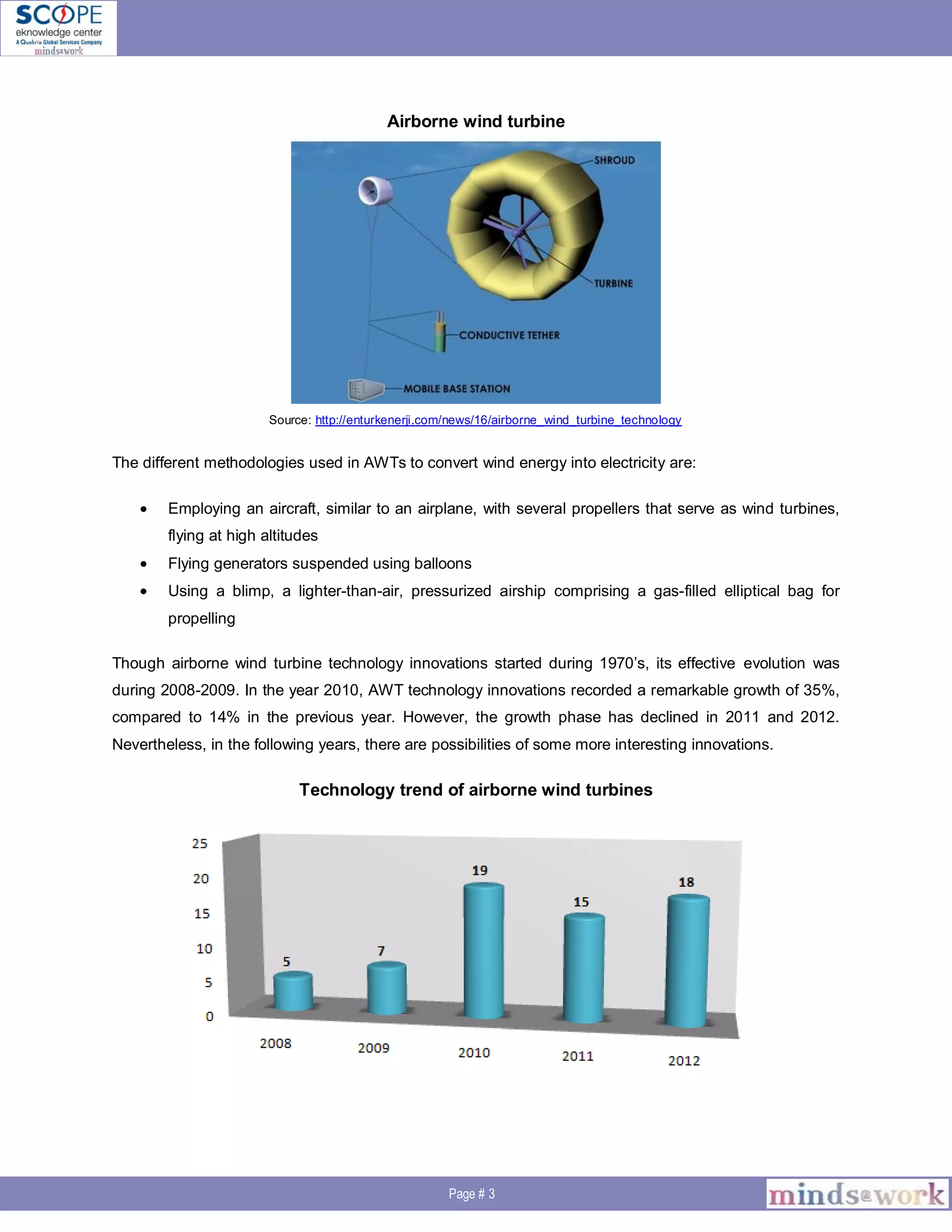 Airborne wind turbines | PDF