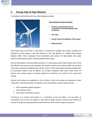 Airborne wind turbines | PDF