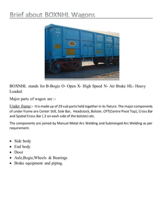 Air brakes in BOXNHL wagon | DOCX