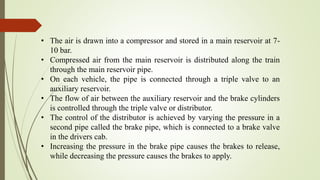 Air brake system in indian railways | PPTX