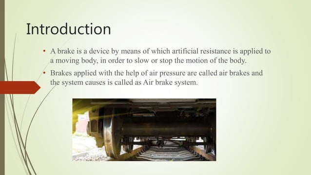 Air brake system in indian railways | PPTX | Auto Repair | Automotive