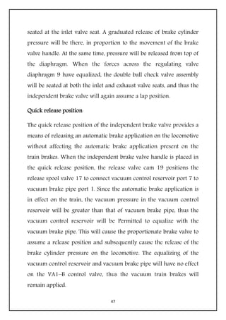 Air brake system of locomotive | PDF