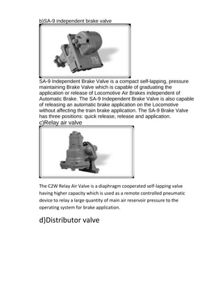 Air brake system of locomotives | DOC